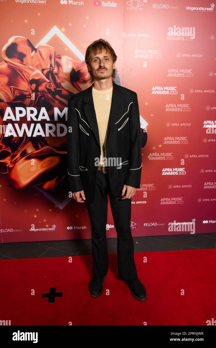 Oliver Leimbach arrives at the 2023 APRA Music Awards at the ...