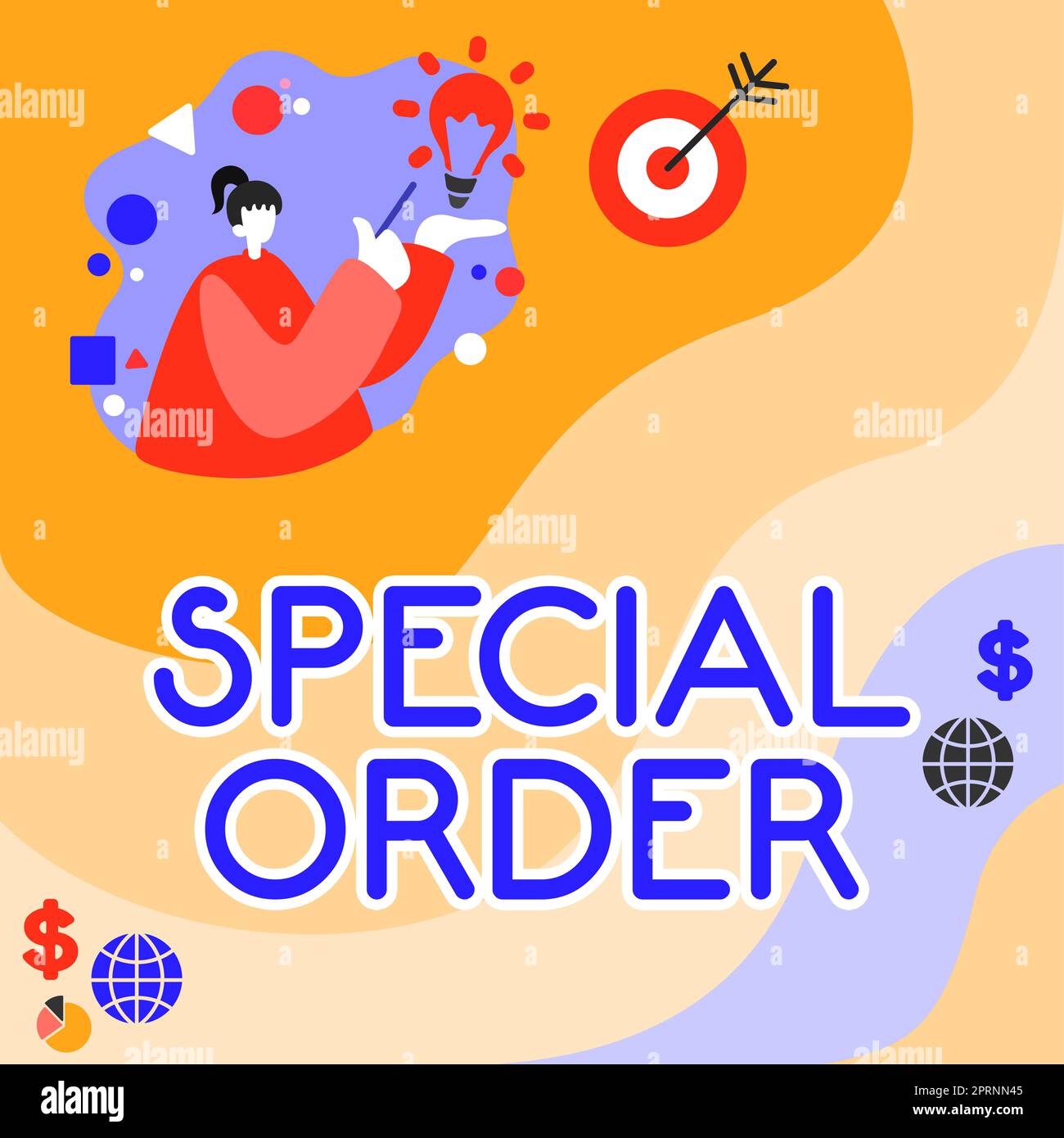 Hand writing sign Special Order, Business concept Specific Item ...