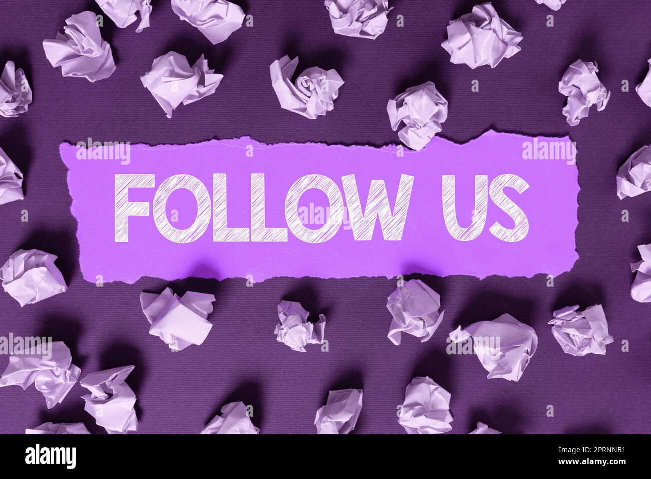 Conceptual caption Follow Us, Business approach To invite a person or ...