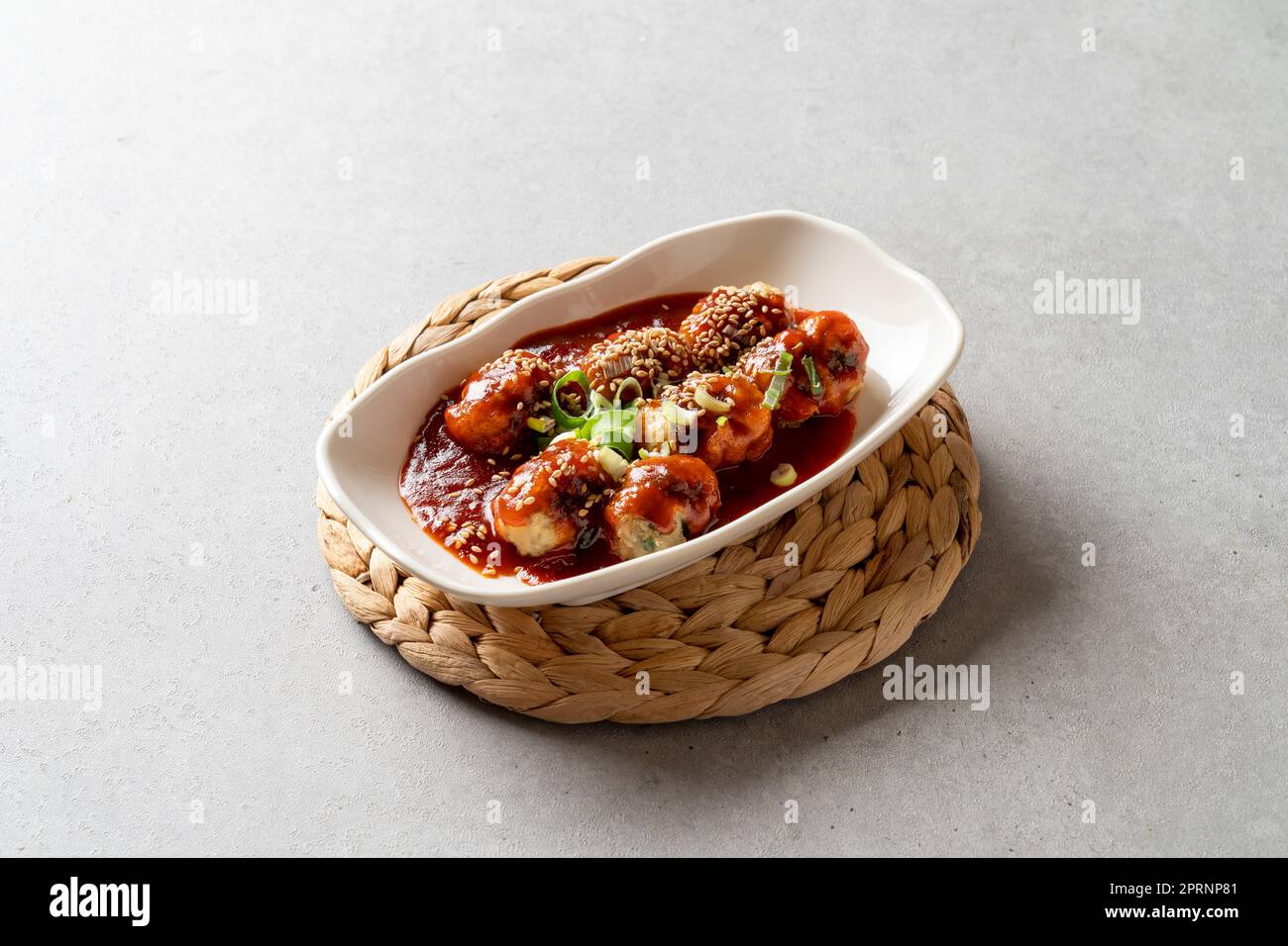 Assorted Fritters Korean food dish Anchovy Rice Balls rolled rolls of ...