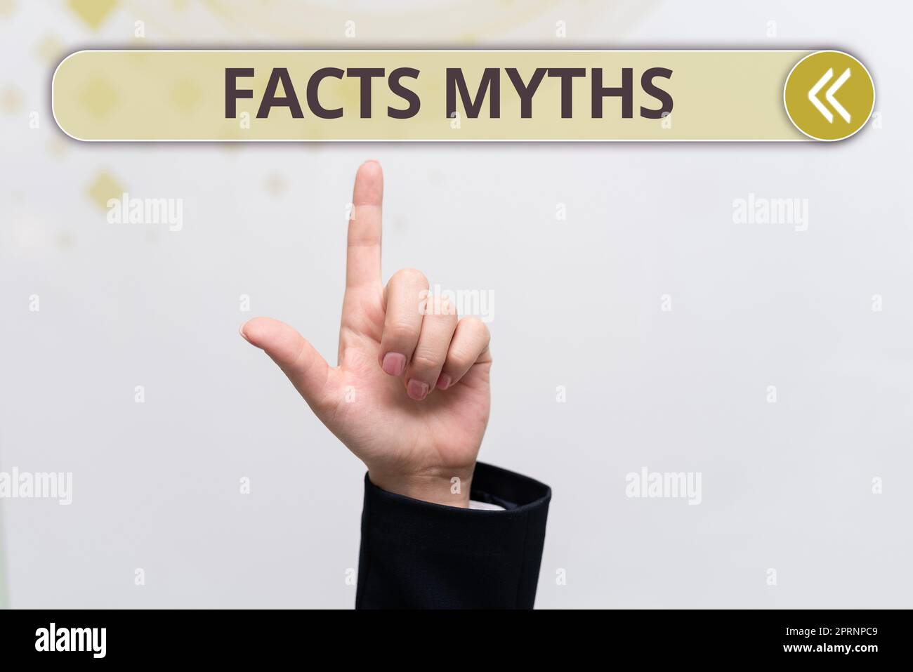Inspiration showing sign Facts Myths, Word for work based on ...