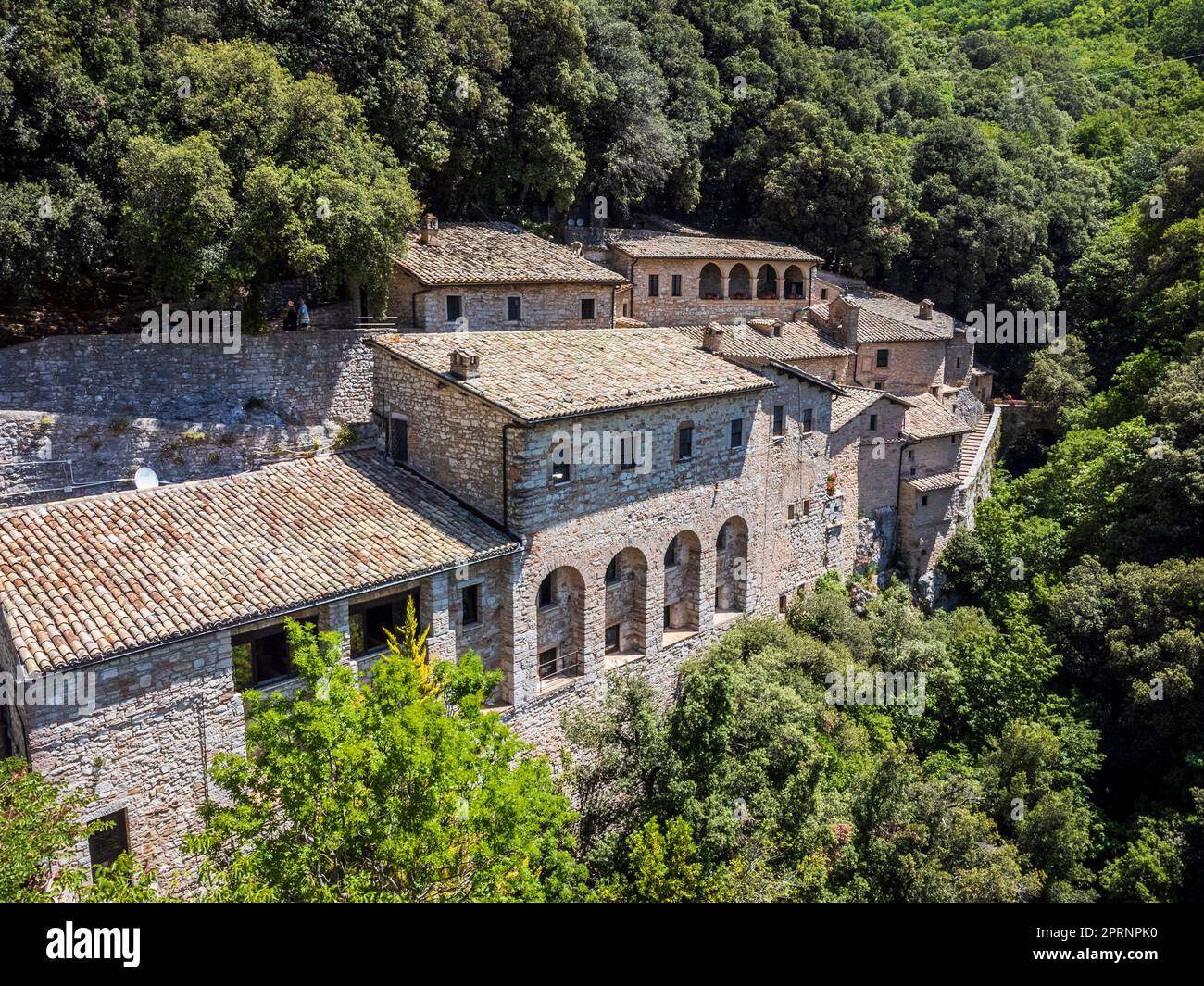Hermitage of the Prisons of Assisi. Pristine religious place Stock ...