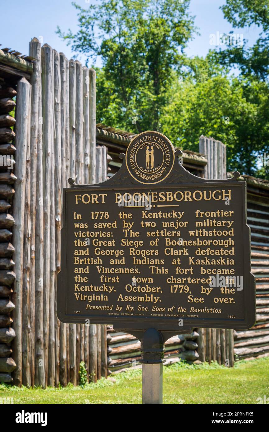 Fort Boonesborough State Park in Kentucky Stock Photo - Alamy