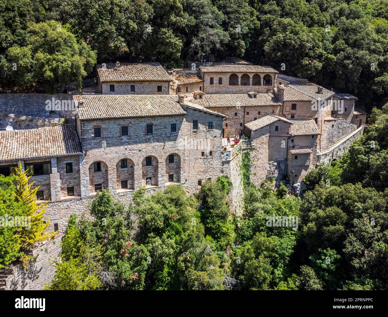 Hermitage of the Prisons of Assisi. Pristine religious place Stock ...