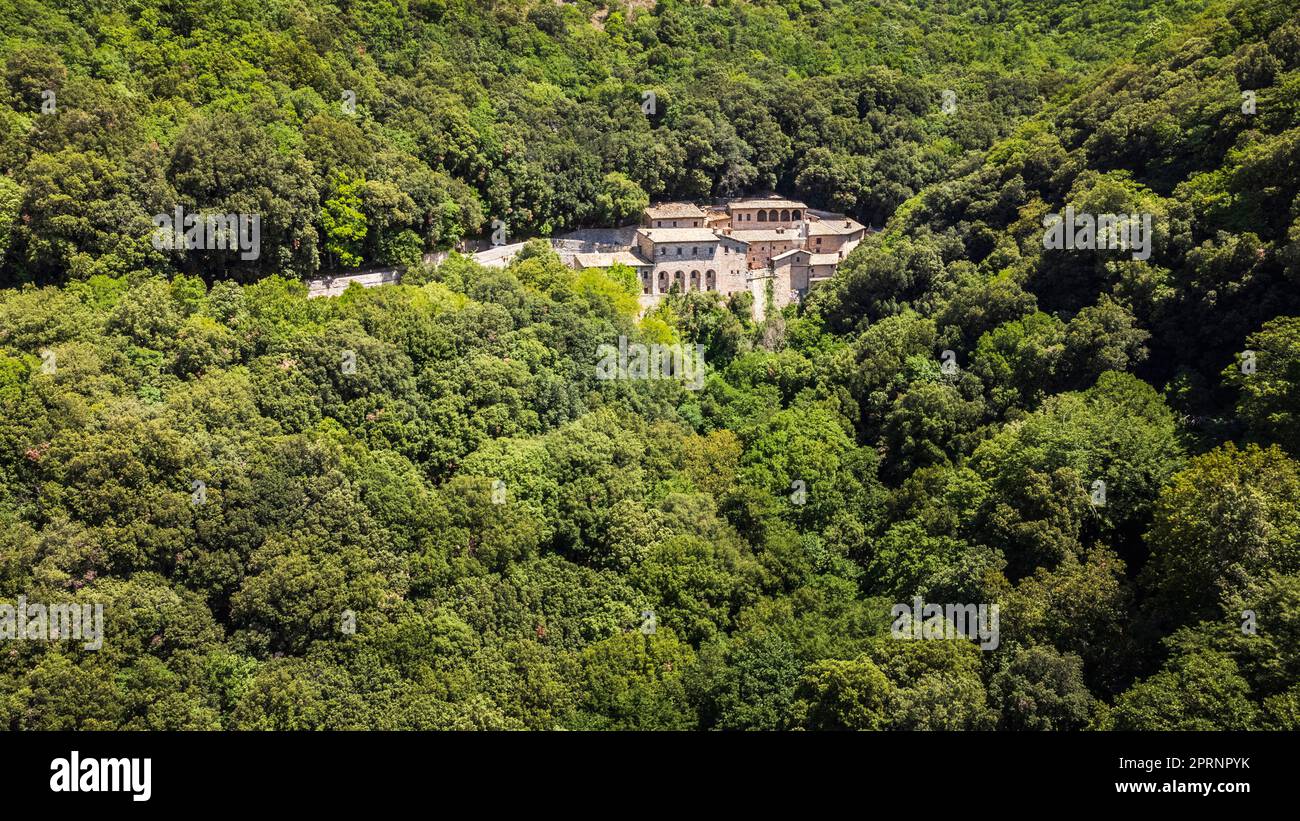 Hermitage of the Prisons of Assisi. Pristine religious place Stock ...