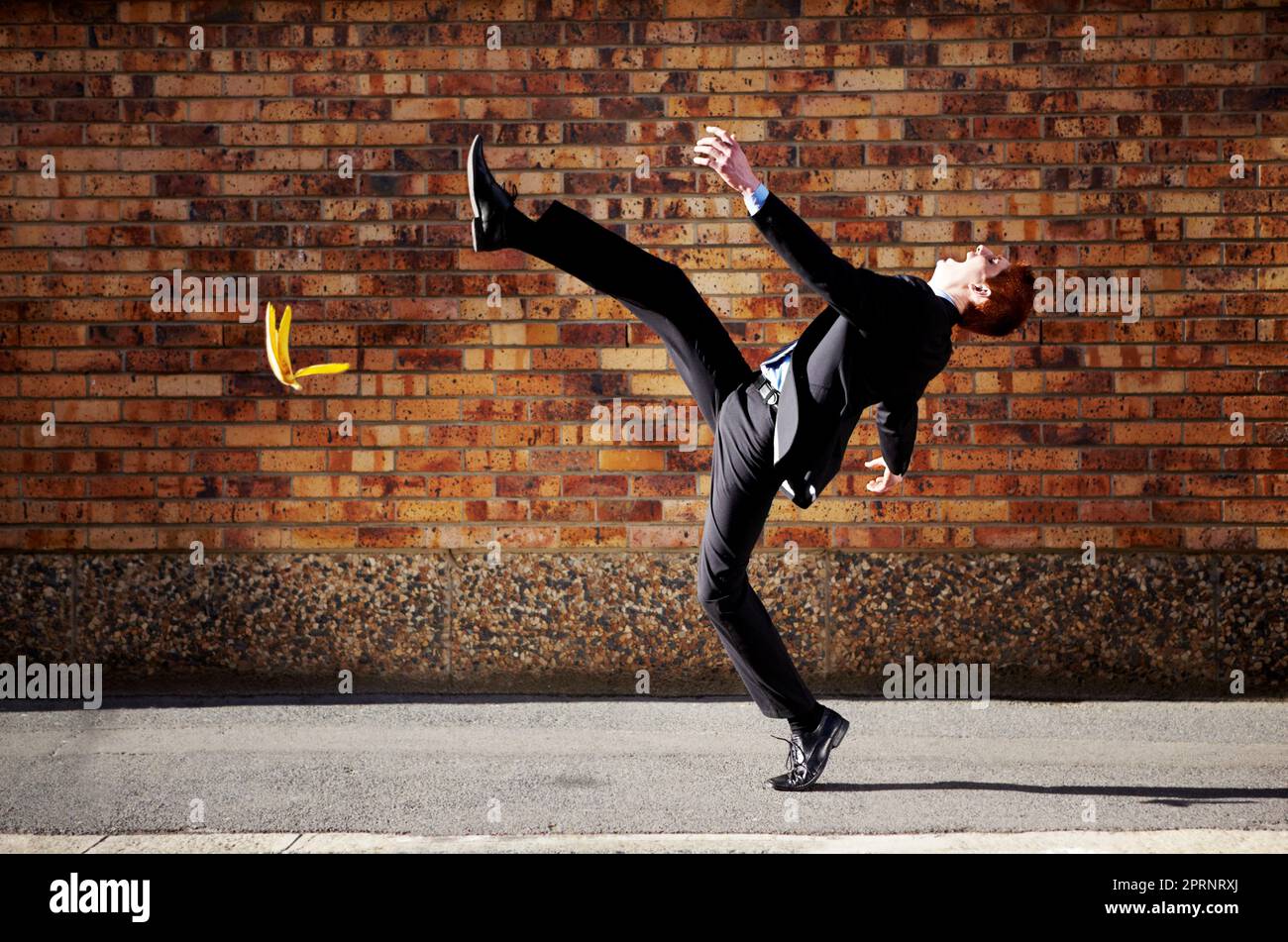 Banana slipping and falling hi-res stock photography and images - Alamy