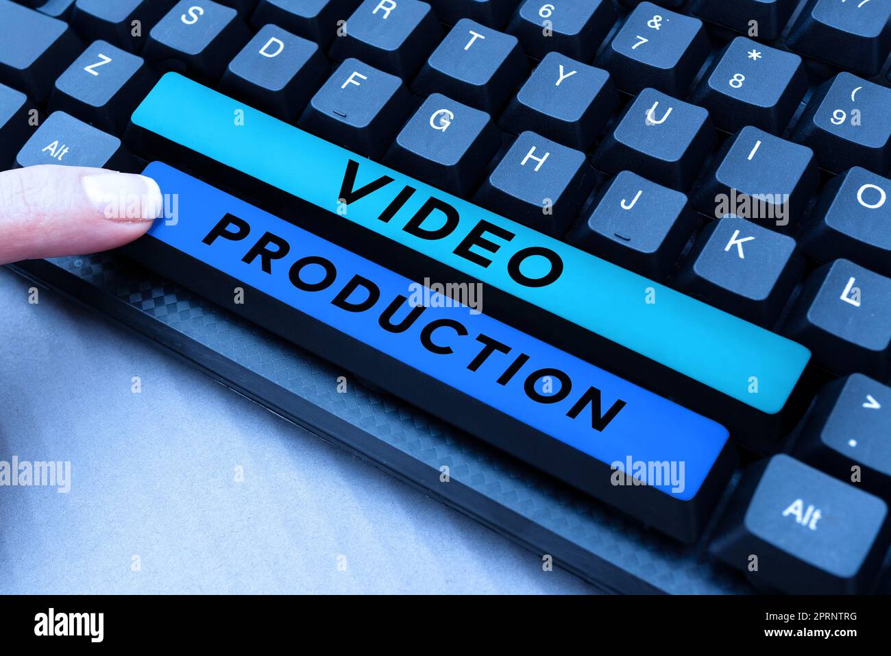 Sign displaying Video Production, Business overview program designed to protect computers from ...