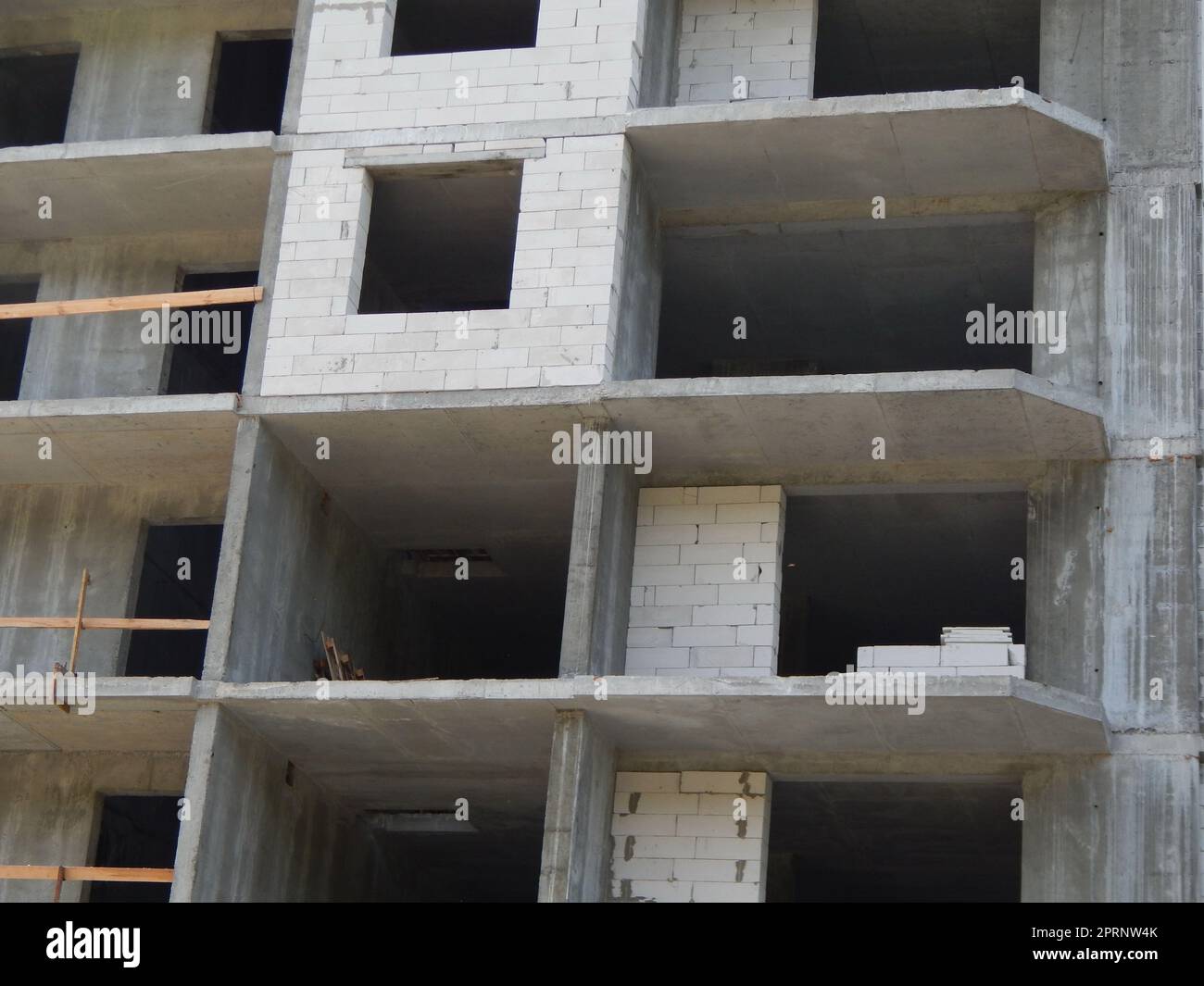 Construction of a residential building in a building Stock Photo - Alamy