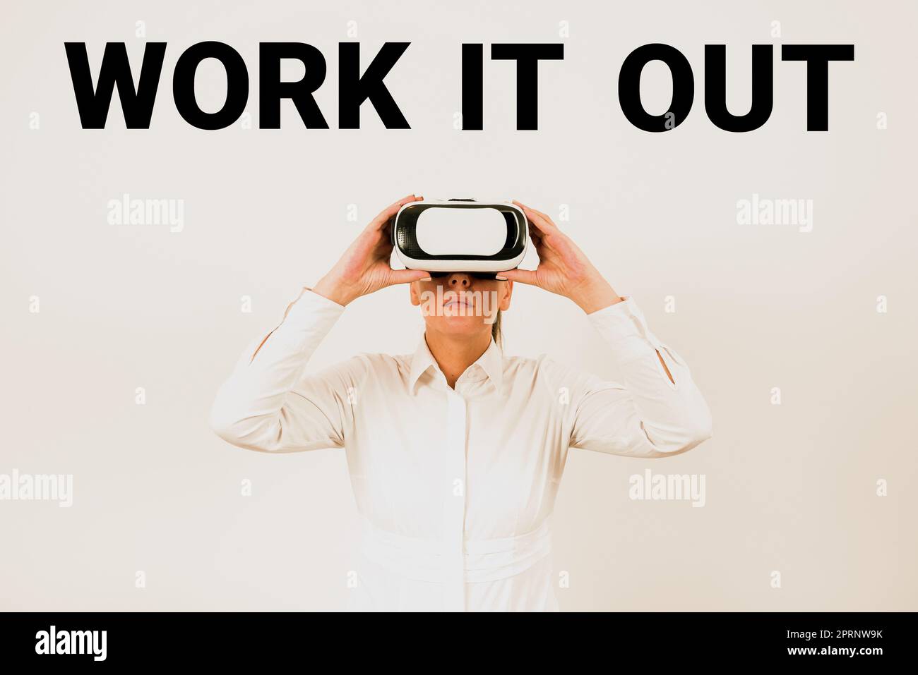 Conceptual caption Work It Out. Word for Planning something in detail ...