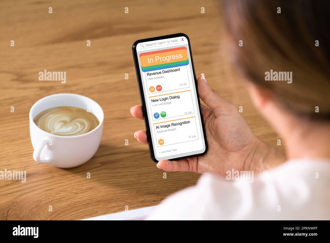 Kanban Scrum Board Mobile Phone App Stock Photo - Alamy