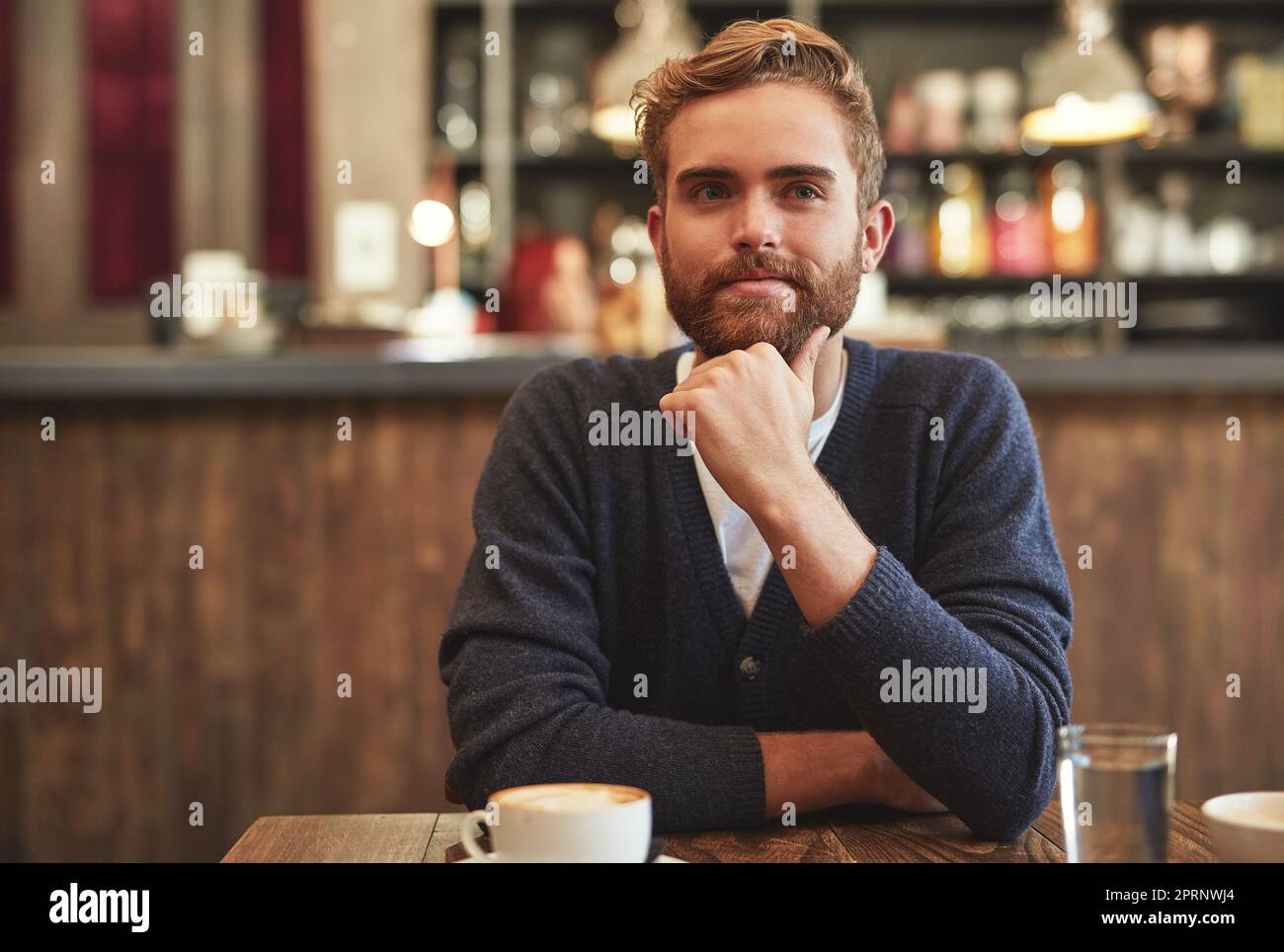 Lets jumpstart this day with some coffee. Portrait of a young man ...
