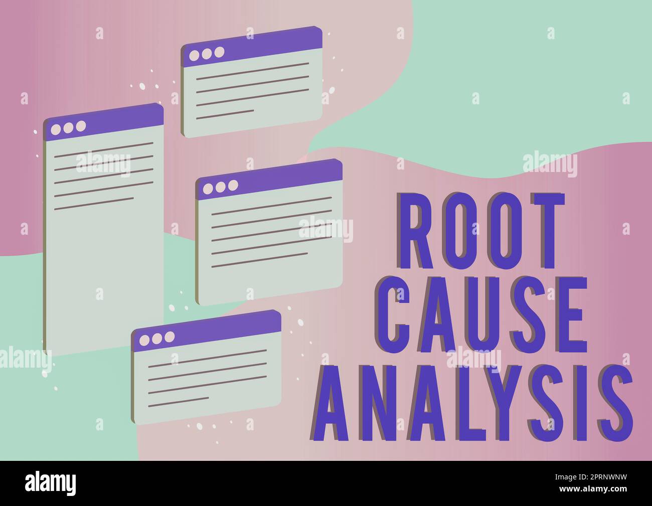 Text sign showing Root Cause Analysis. Word for Method of Problem ...