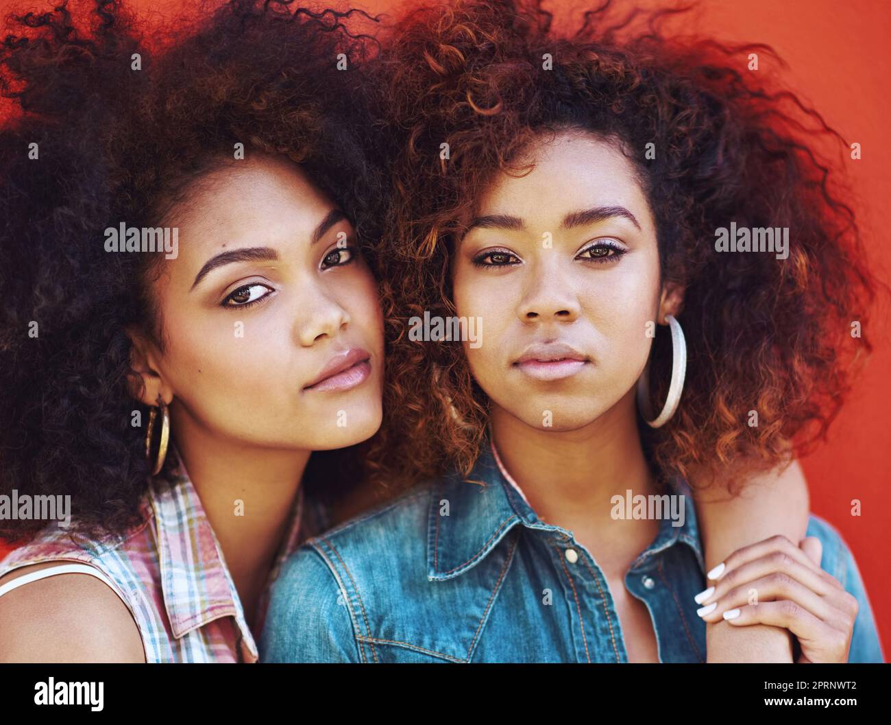 Some call us best friends, we prefer sisters. two young friends posing ...