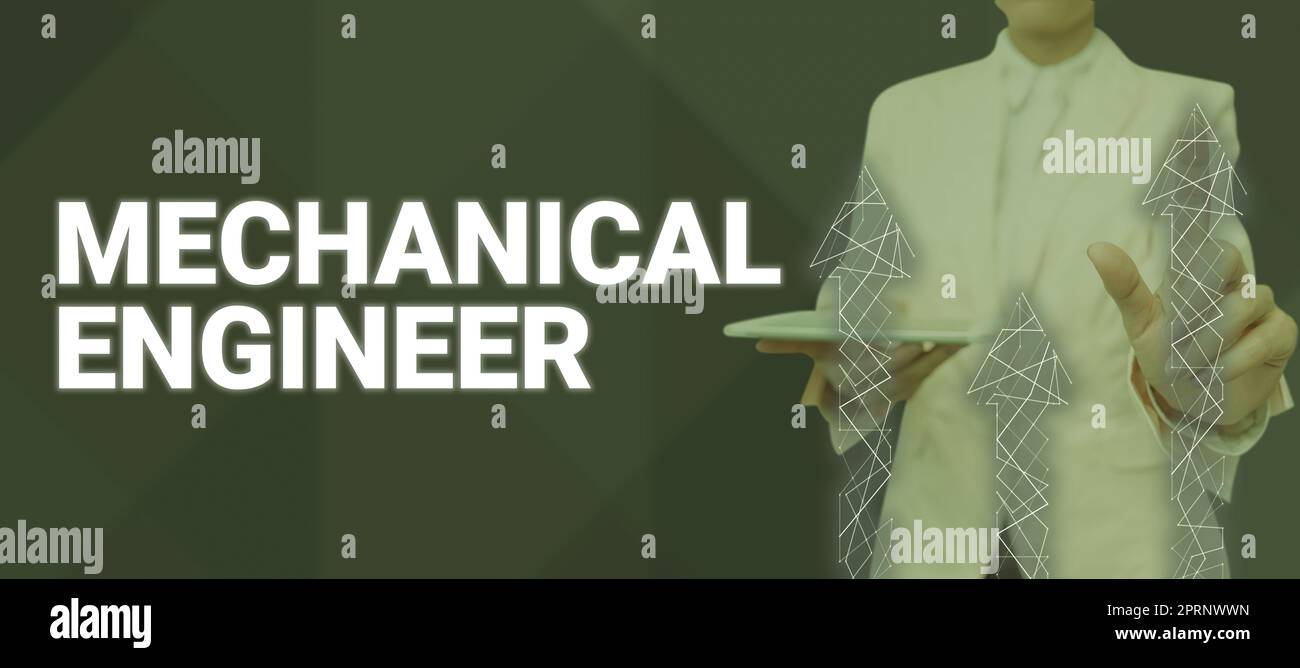 Conceptual display Mechanical Engineer. Business concept Applied ...