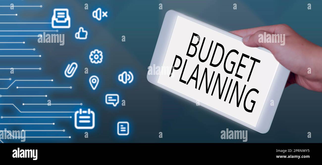 Text showing inspiration Budget PlanningThe written description about ...