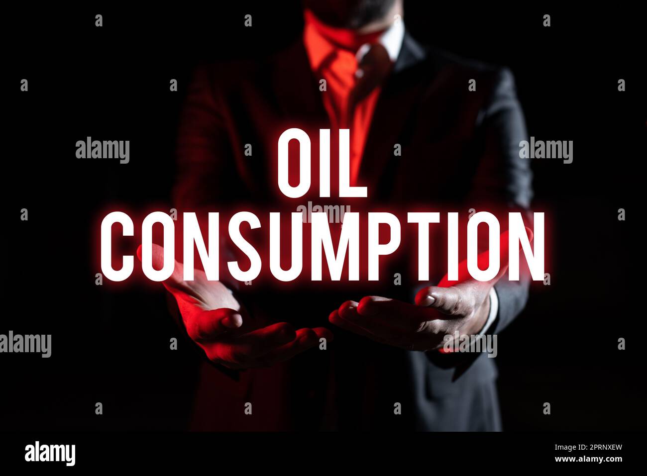 Text caption presenting Oil ConsumptionThis entry is the total oil ...