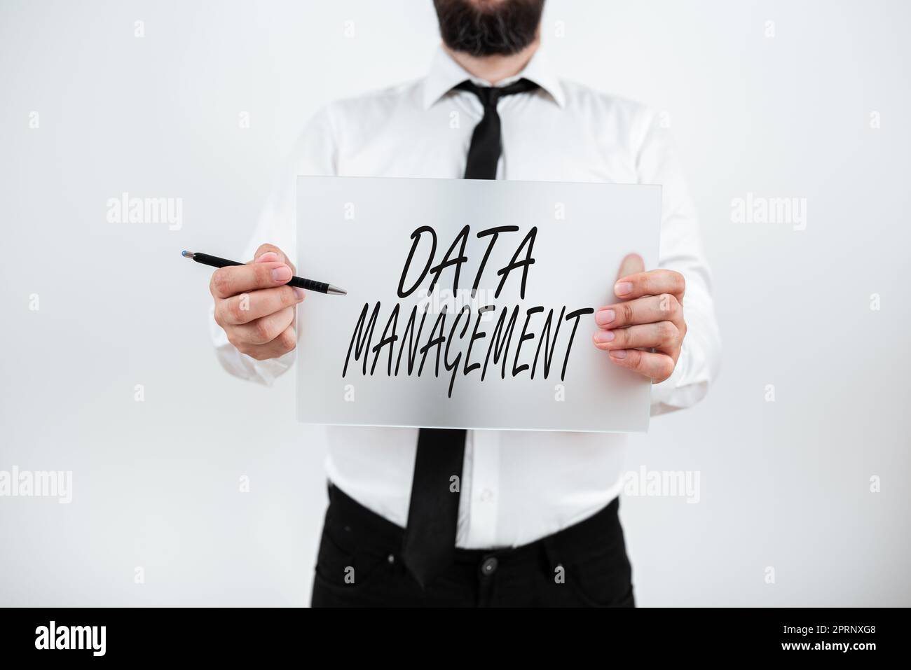 Text showing inspiration Data ManagementThe practice of organizing and maintaining data ...