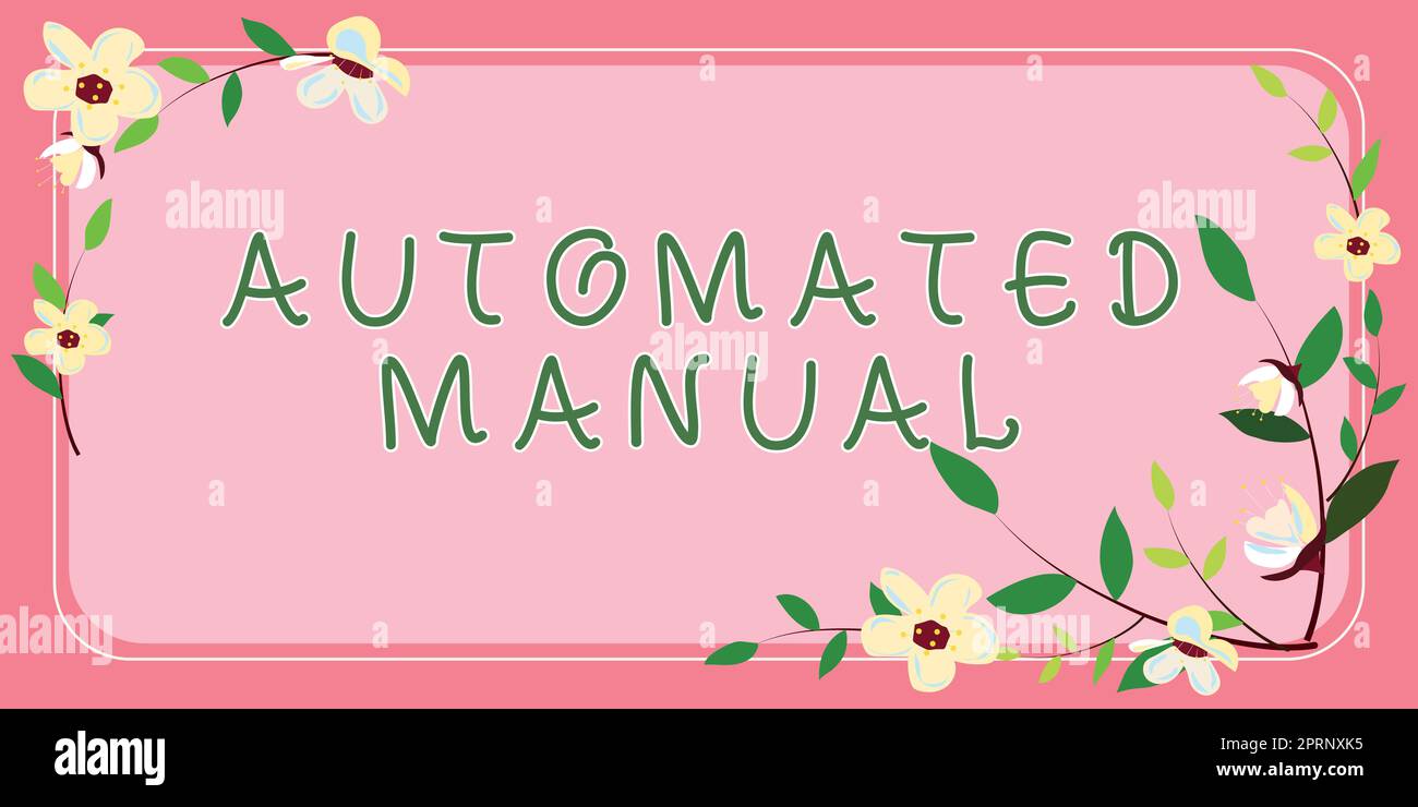 Handwriting text Automated Manualas trigger shift and it can switch ...