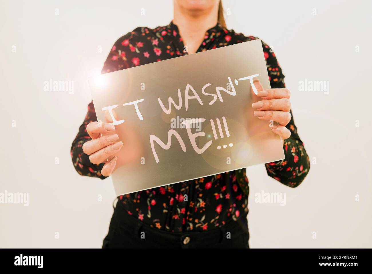 Text caption presenting It Wasn t not MeDeny something to refuse to ...