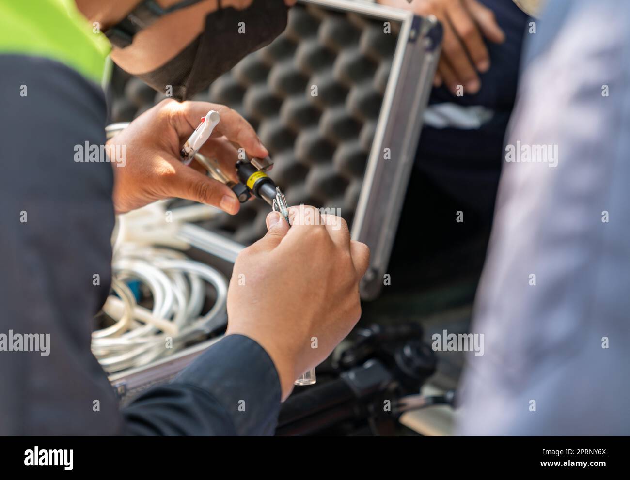 Technicial assembly sample tube for sampling air ambient in factory ...