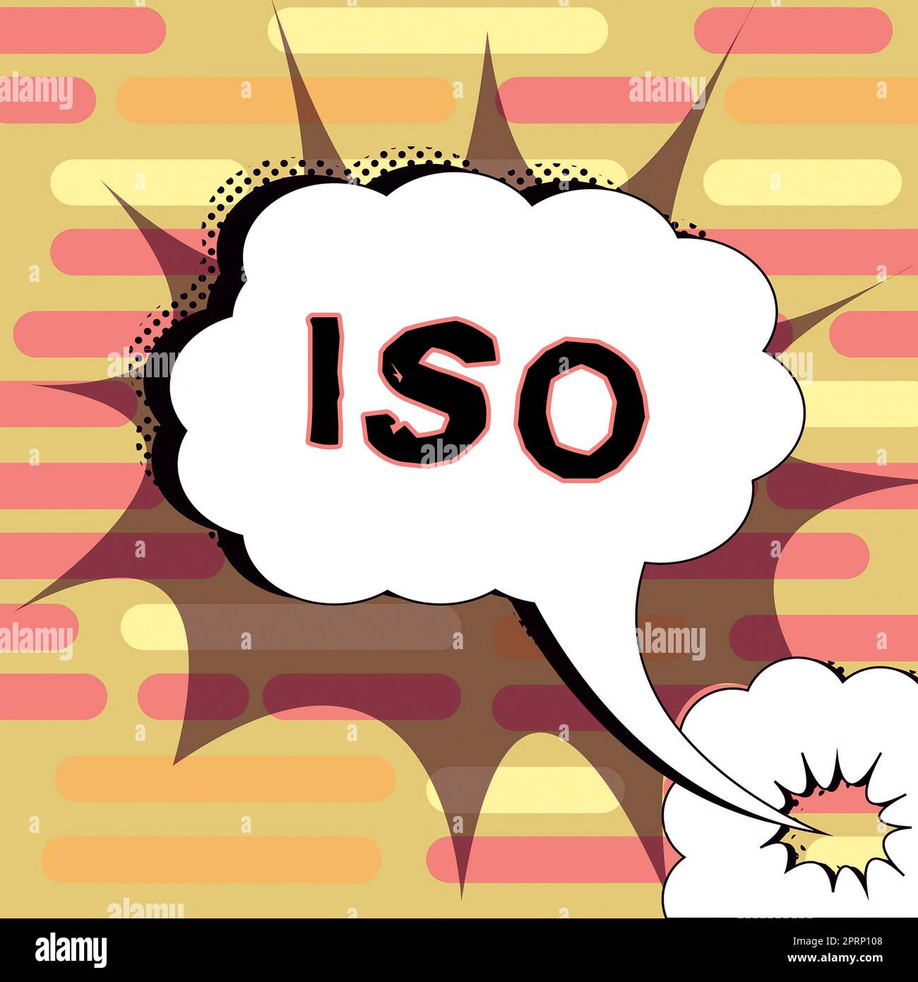 Text sign showing Iso, Business idea international standardsetting ...