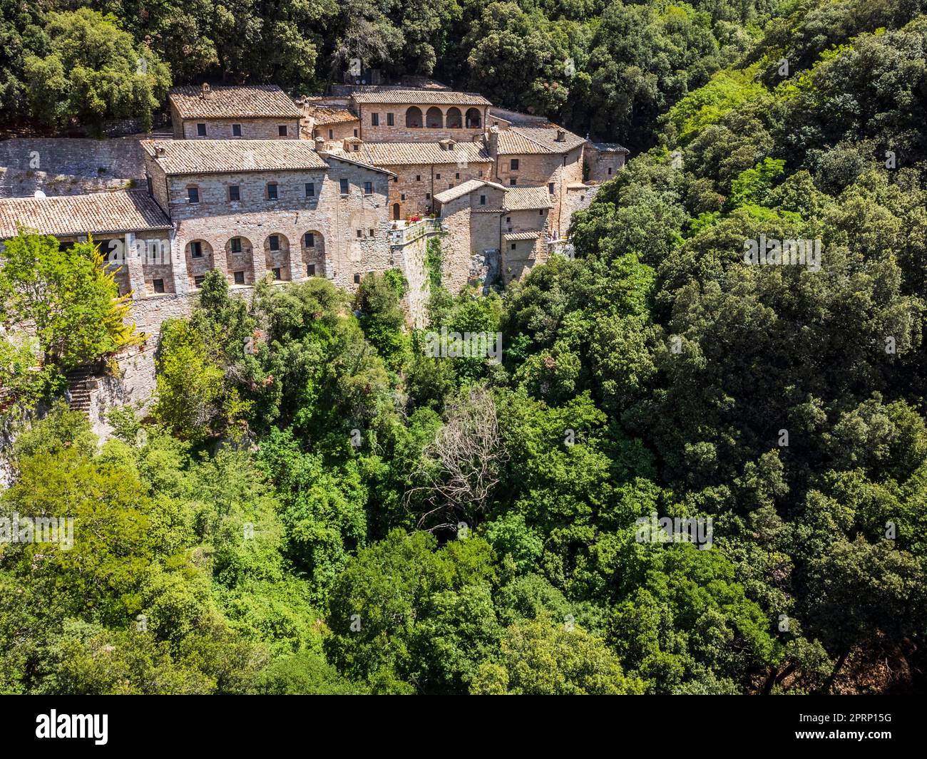 Hermitage of the Prisons of Assisi. Pristine religious place Stock ...