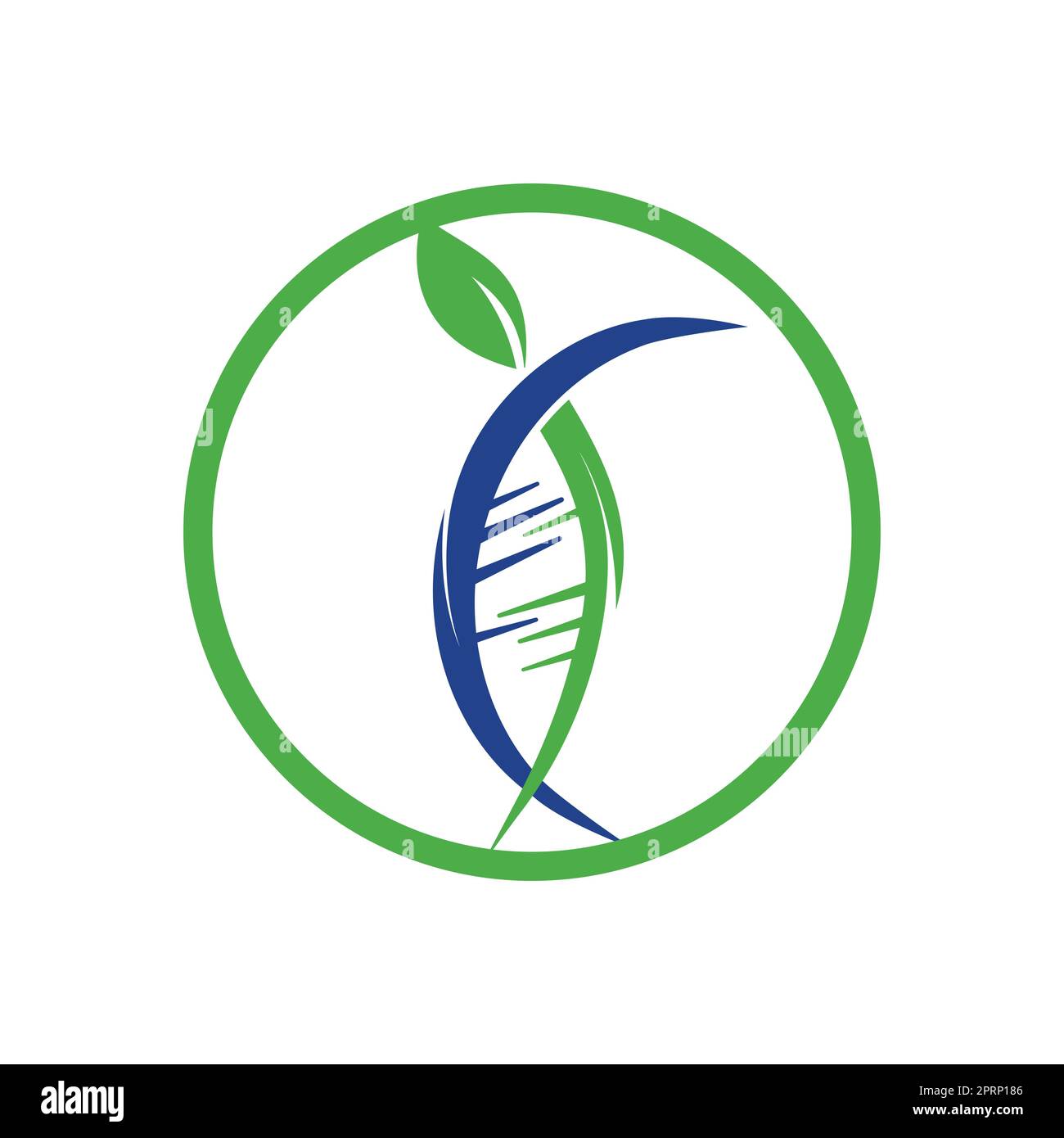 DNA tree vector logo design. DNA with green leaves vector logo design ...
