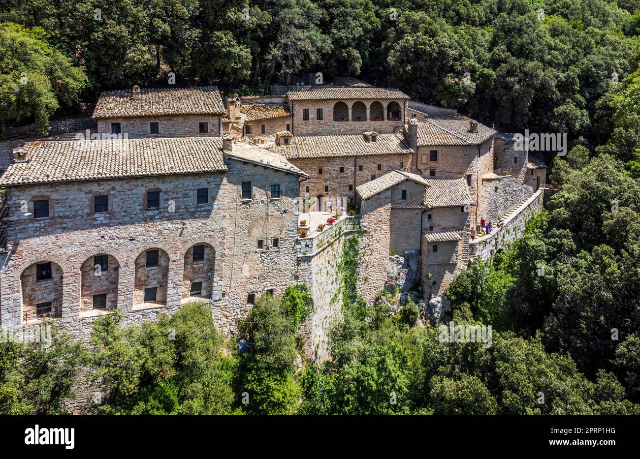 Hermitage of the Prisons of Assisi. Pristine religious place Stock ...