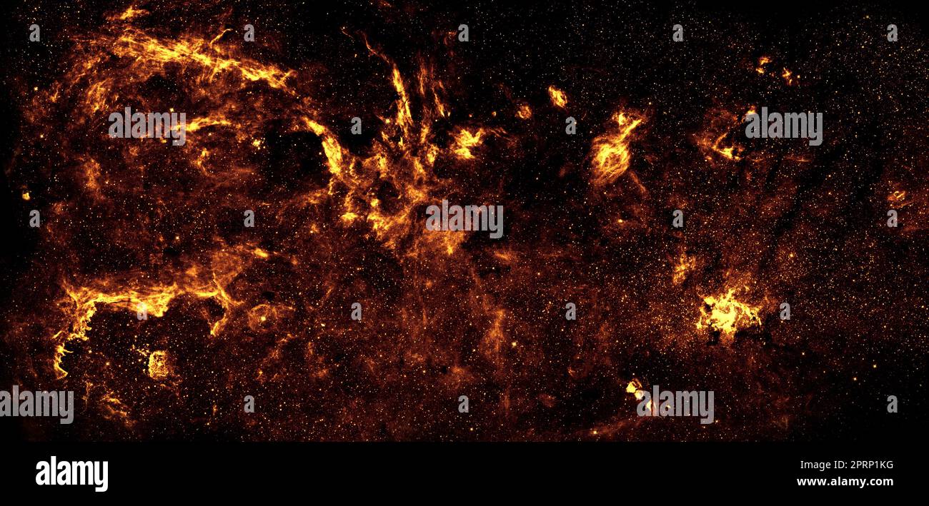 Galaxy, space and universe nebula in solar system, milky way and night ...