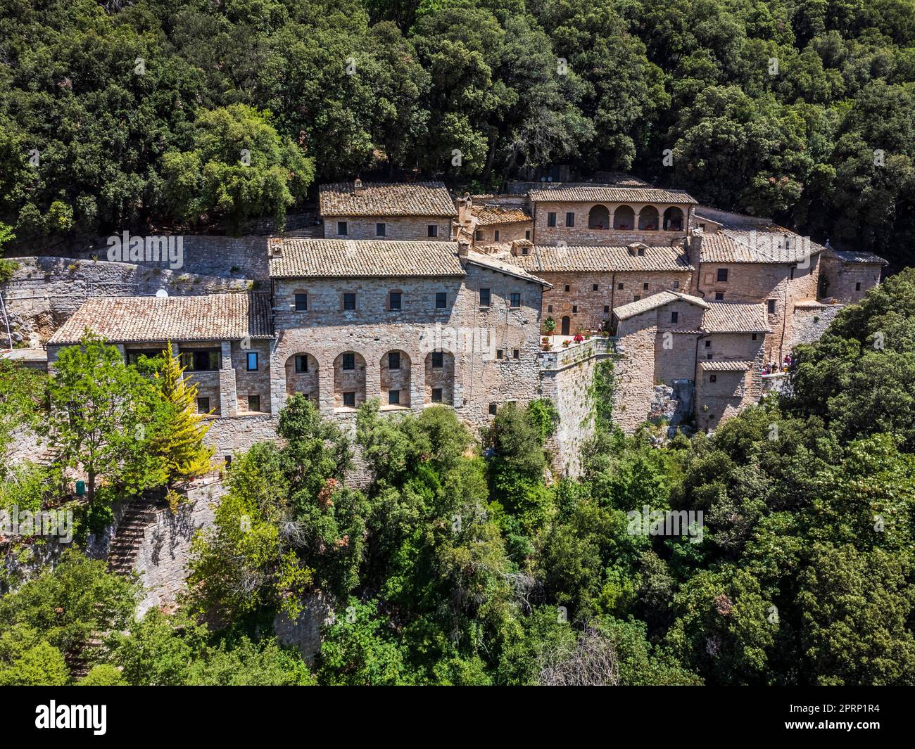 Hermitage of the Prisons of Assisi. Pristine religious place Stock ...