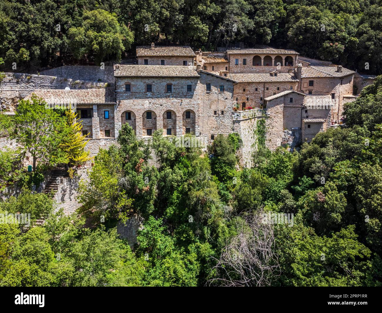 Hermitage of the Prisons of Assisi. Pristine religious place Stock ...
