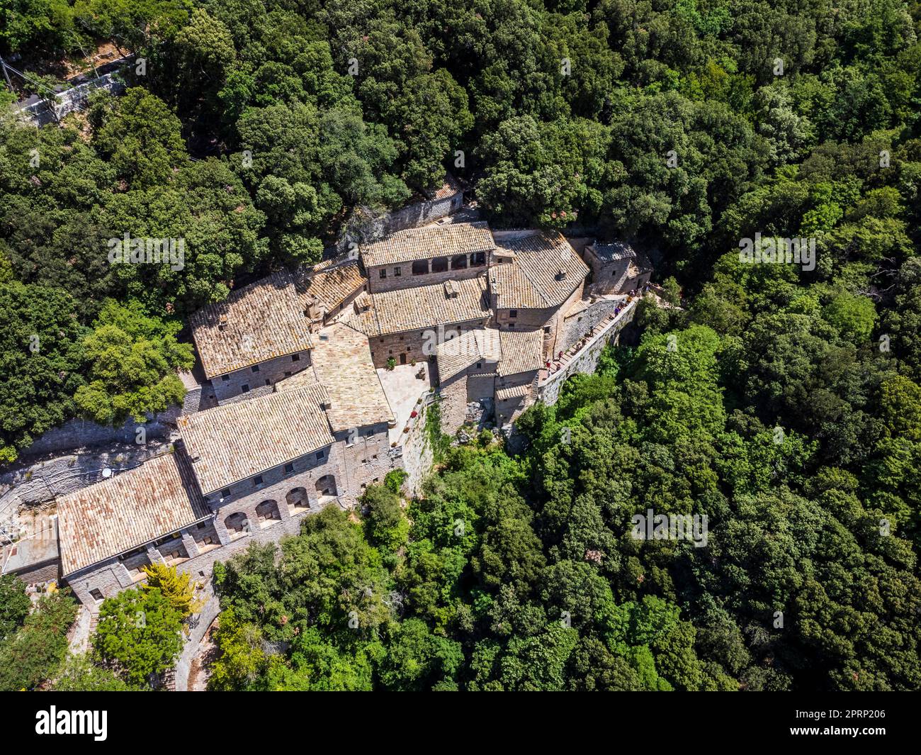 Hermitage of the Prisons of Assisi. Pristine religious place Stock ...