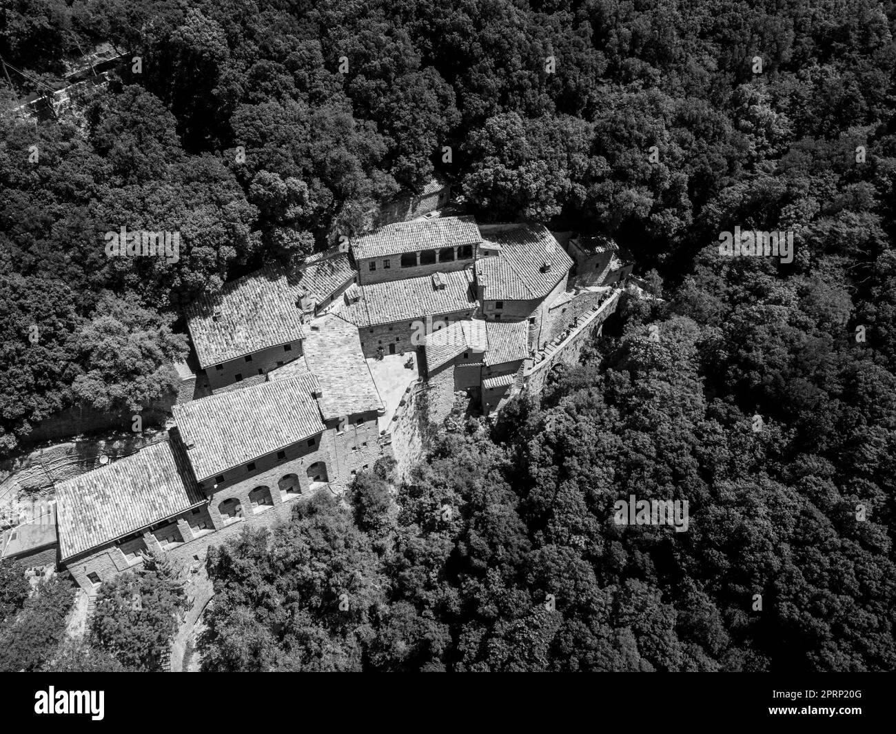 Hermitage of the Prisons of Assisi. Pristine religious place Stock ...