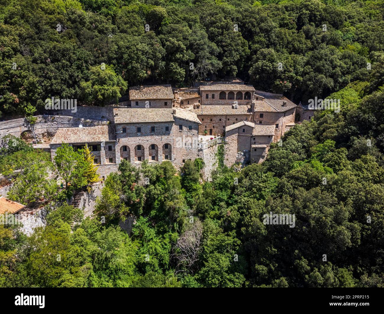 Hermitage of the Prisons of Assisi. Pristine religious place Stock ...
