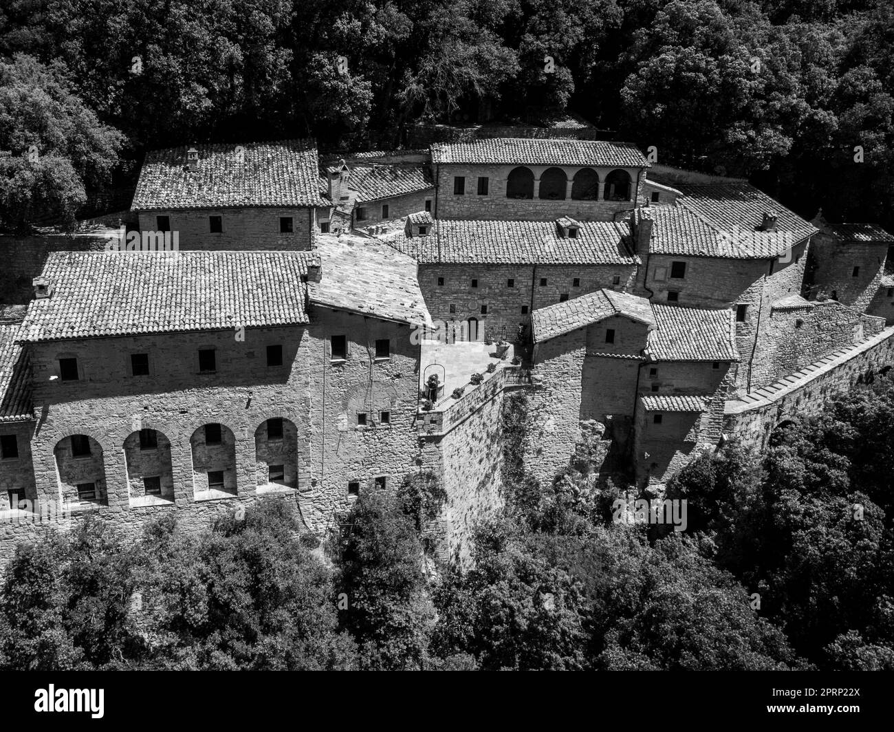 Hermitage of the Prisons of Assisi. Pristine religious place Stock ...