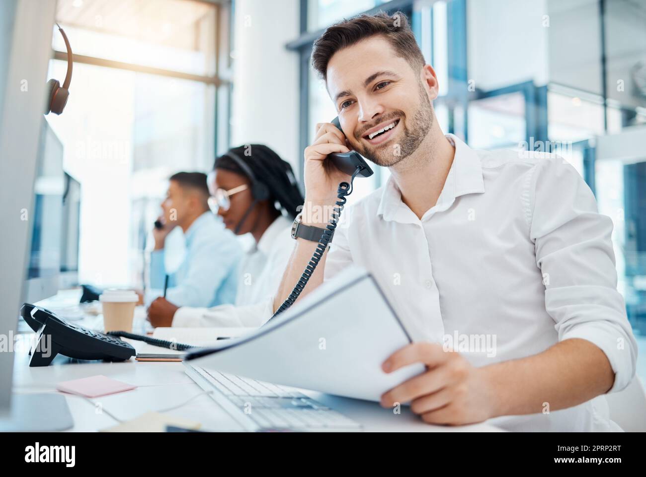 Telephone worker hi-res stock photography and images - Alamy