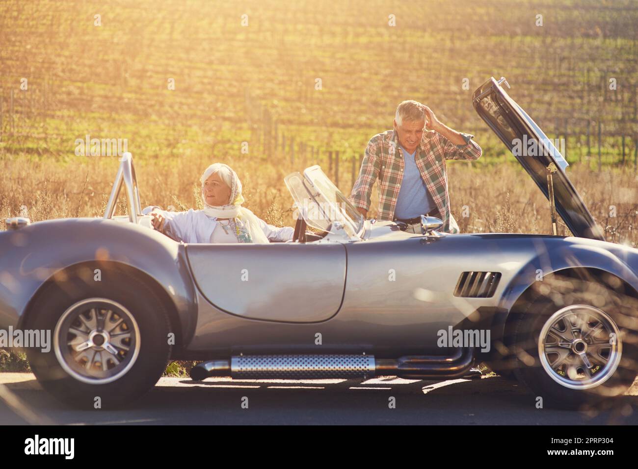 Open car hood while driving hi-res stock photography and images - Alamy