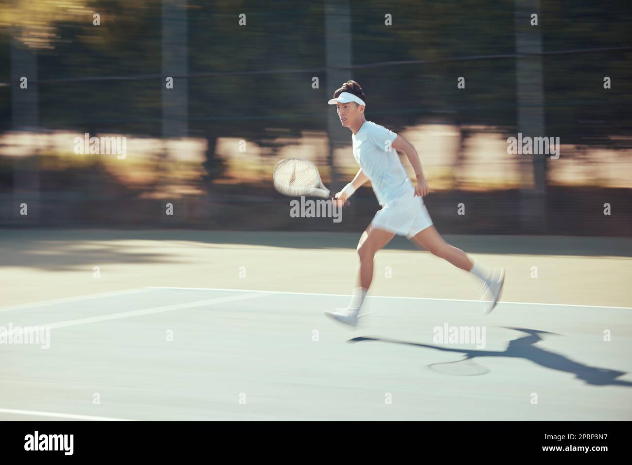 Male tennis player running hi-res stock photography and images - Alamy