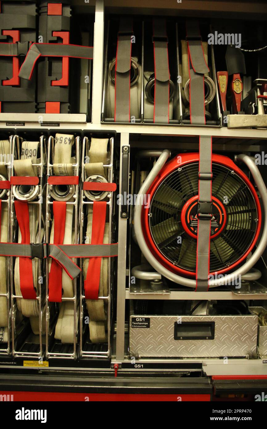 Fire Equipment tools Stock Photo - Alamy