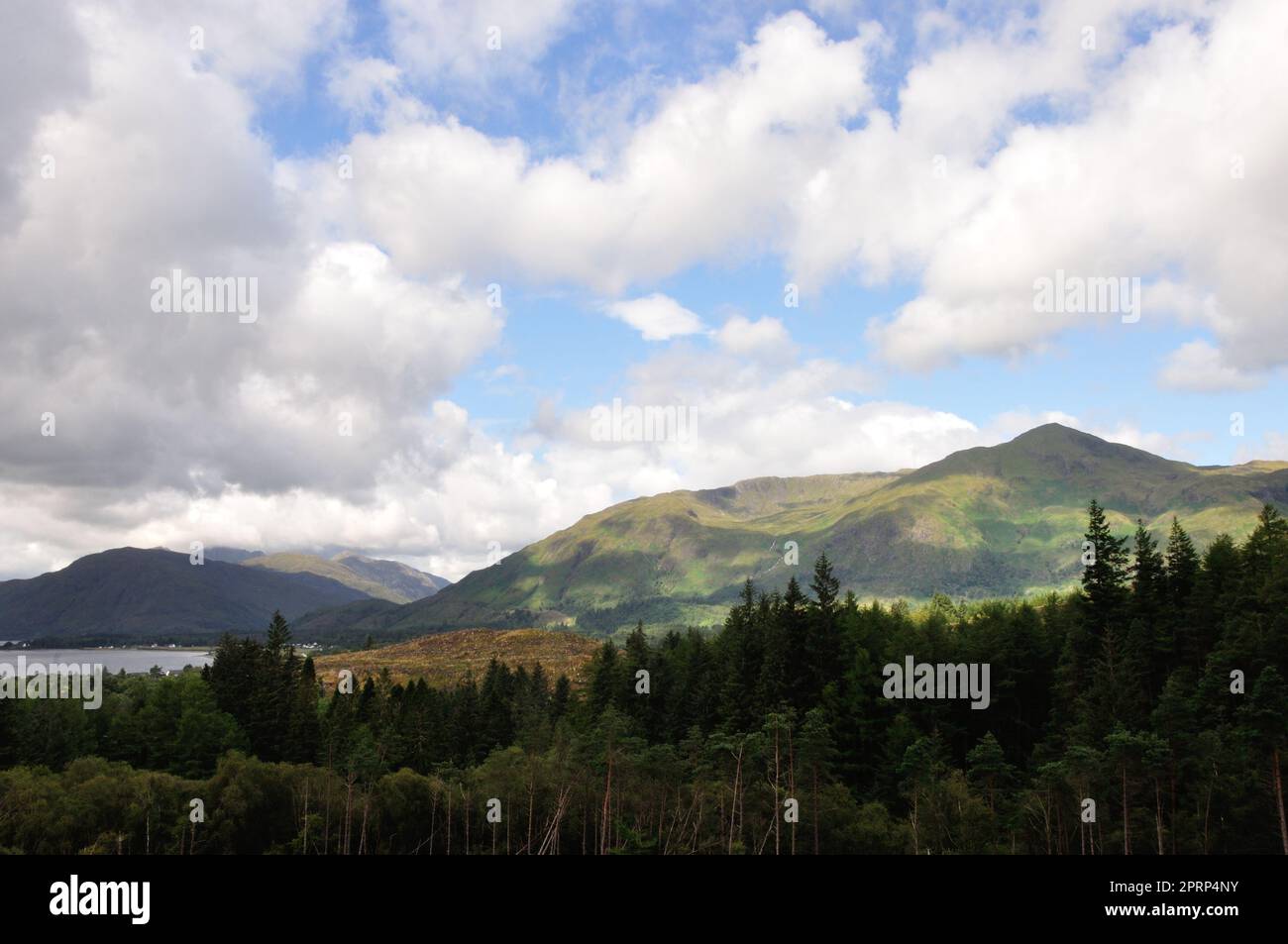 Hiking at inchree falls Stock Photo - Alamy