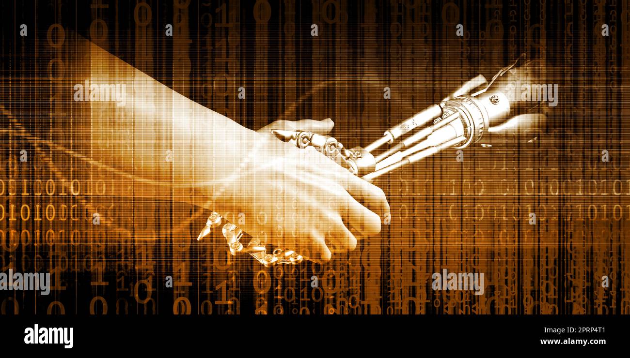 Science and Technology Merging into an Abstract Art Stock Photo - Alamy