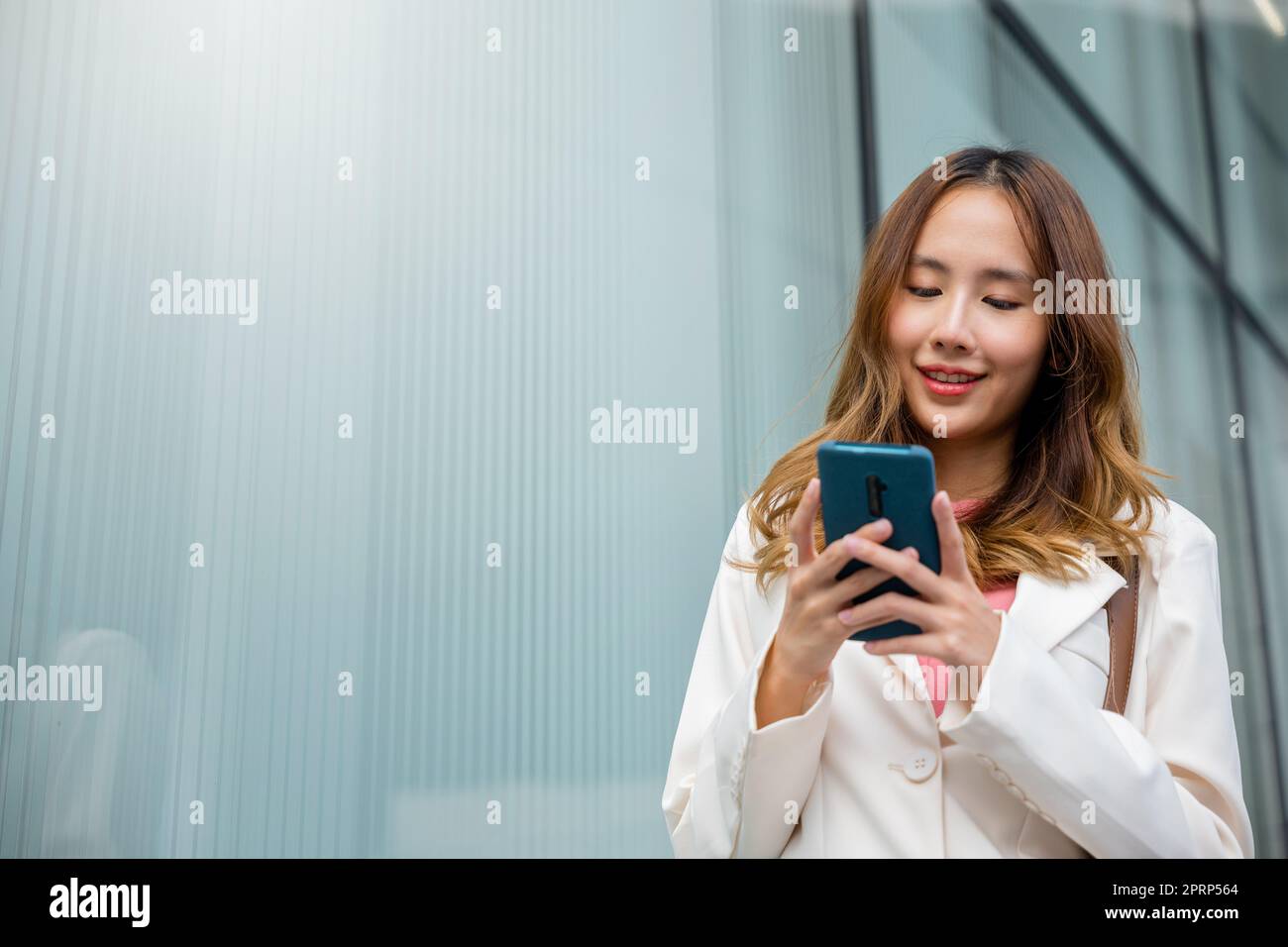 Busy woman worker texting office hi-res stock photography and images ...