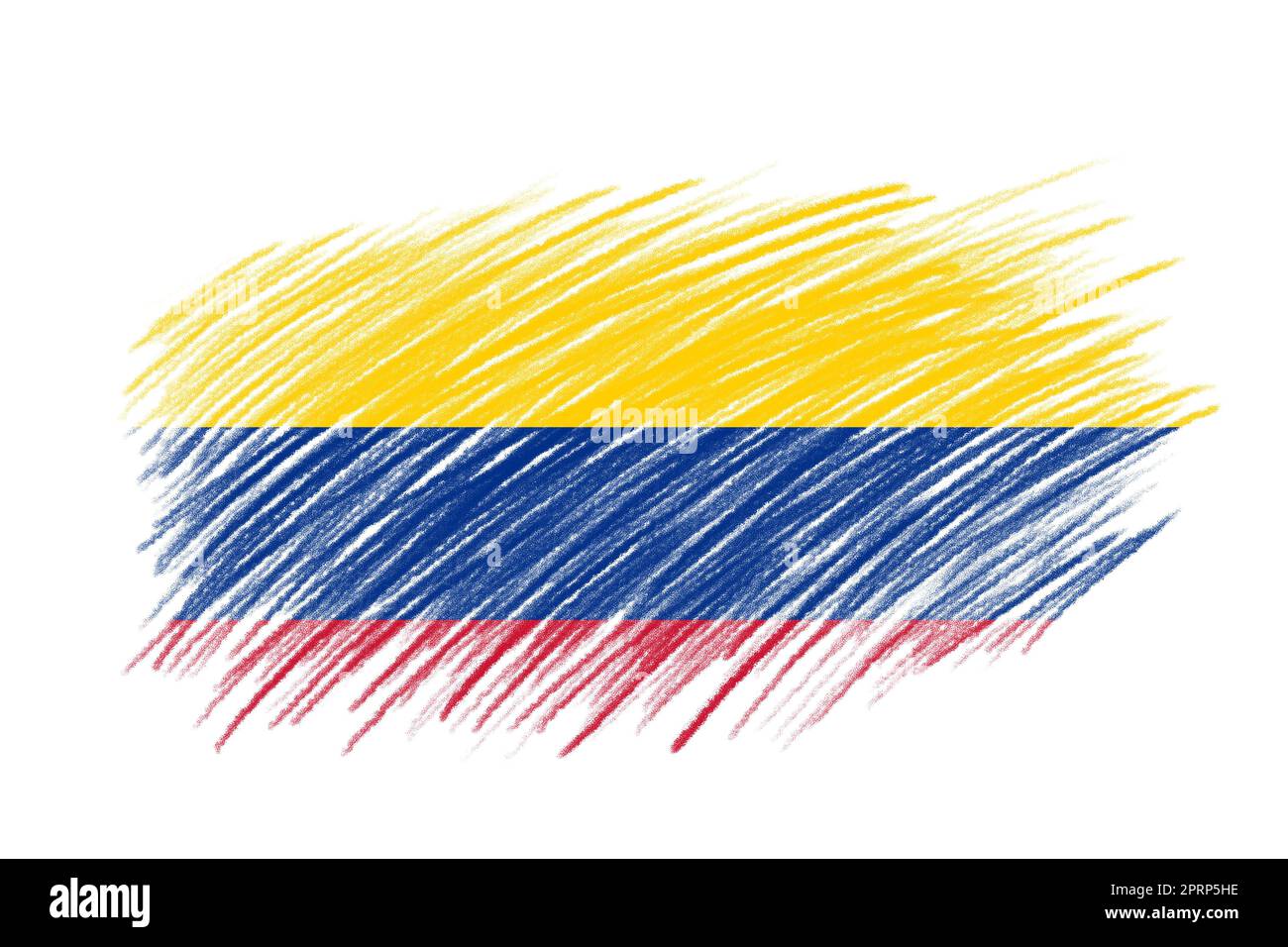 3D Flag of Colombia on brush Stock Photo - Alamy