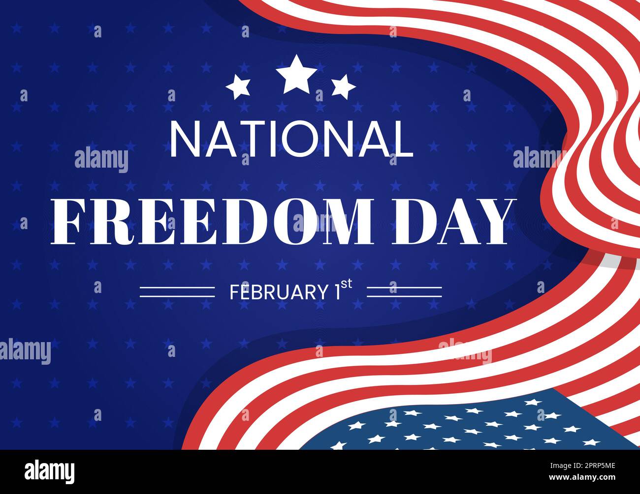 National Freedom Day Template Hand Drawn Cartoon Flat Illustration with ...