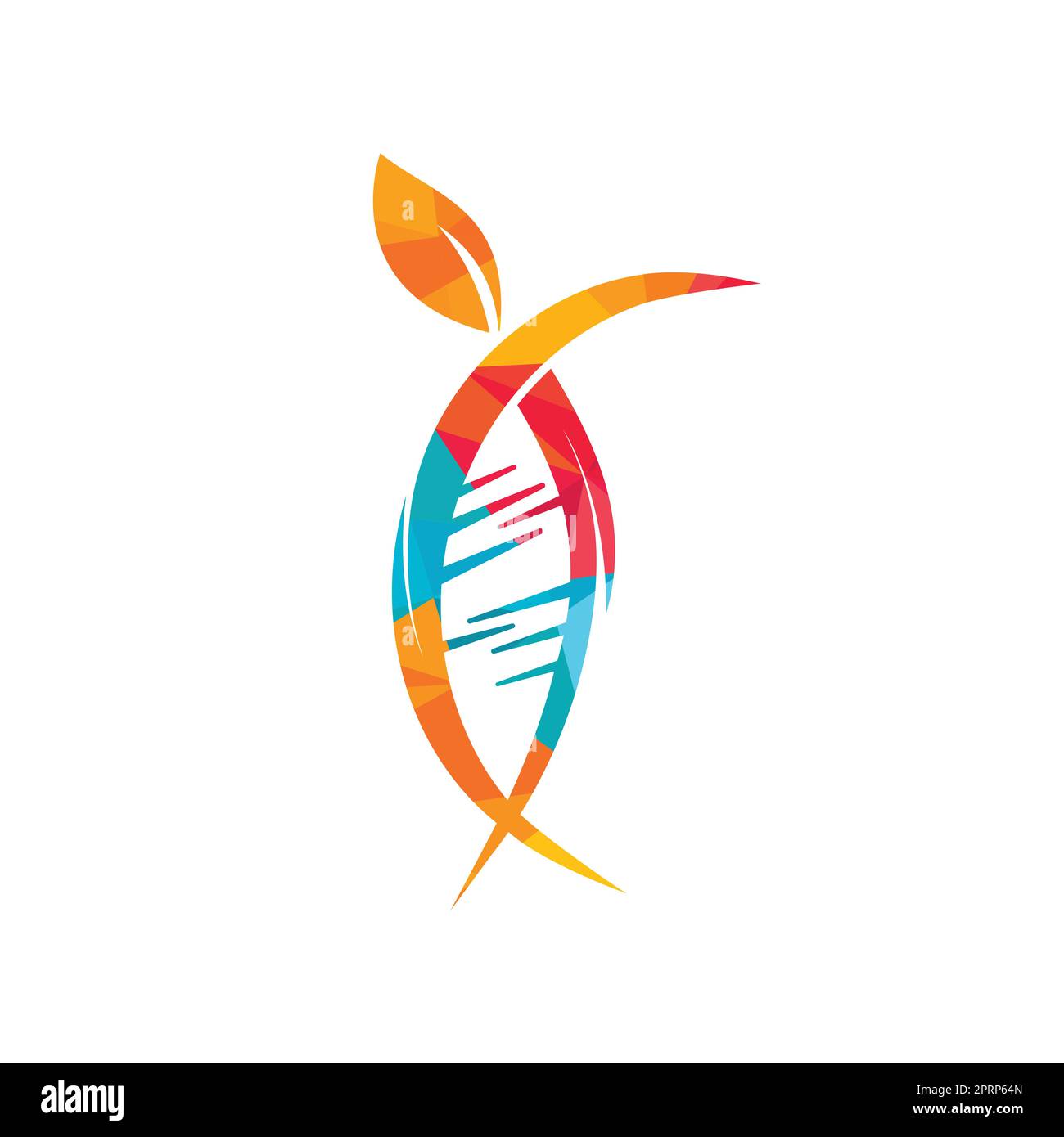 DNA tree vector logo design. DNA with green leaves vector logo design ...