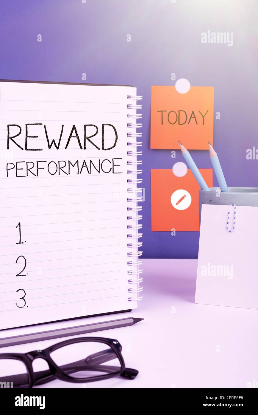 Sign displaying Reward PerformanceAppraisal Recognize workers Relative ... Sign displaying Reward PerformanceAppraisal Recognize workers Relative ...
