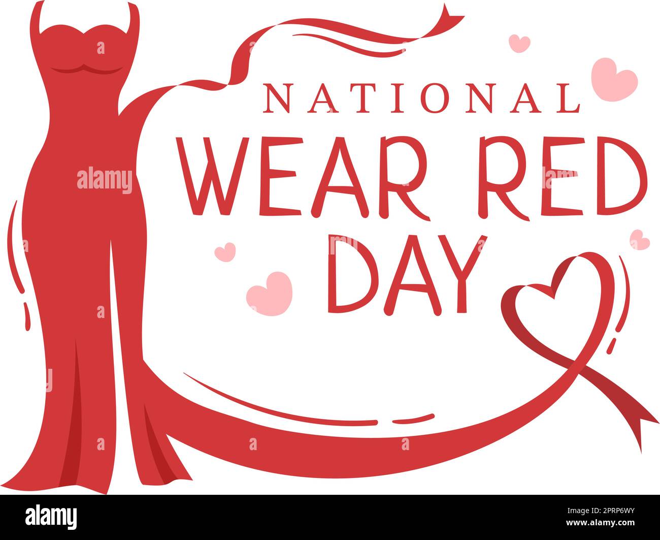 National red wear red day Stock Vector Images - Alamy