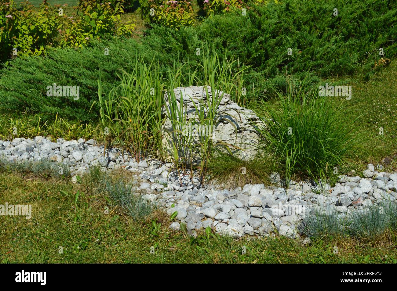Landscape design of flower arrangements Stock Photo - Alamy