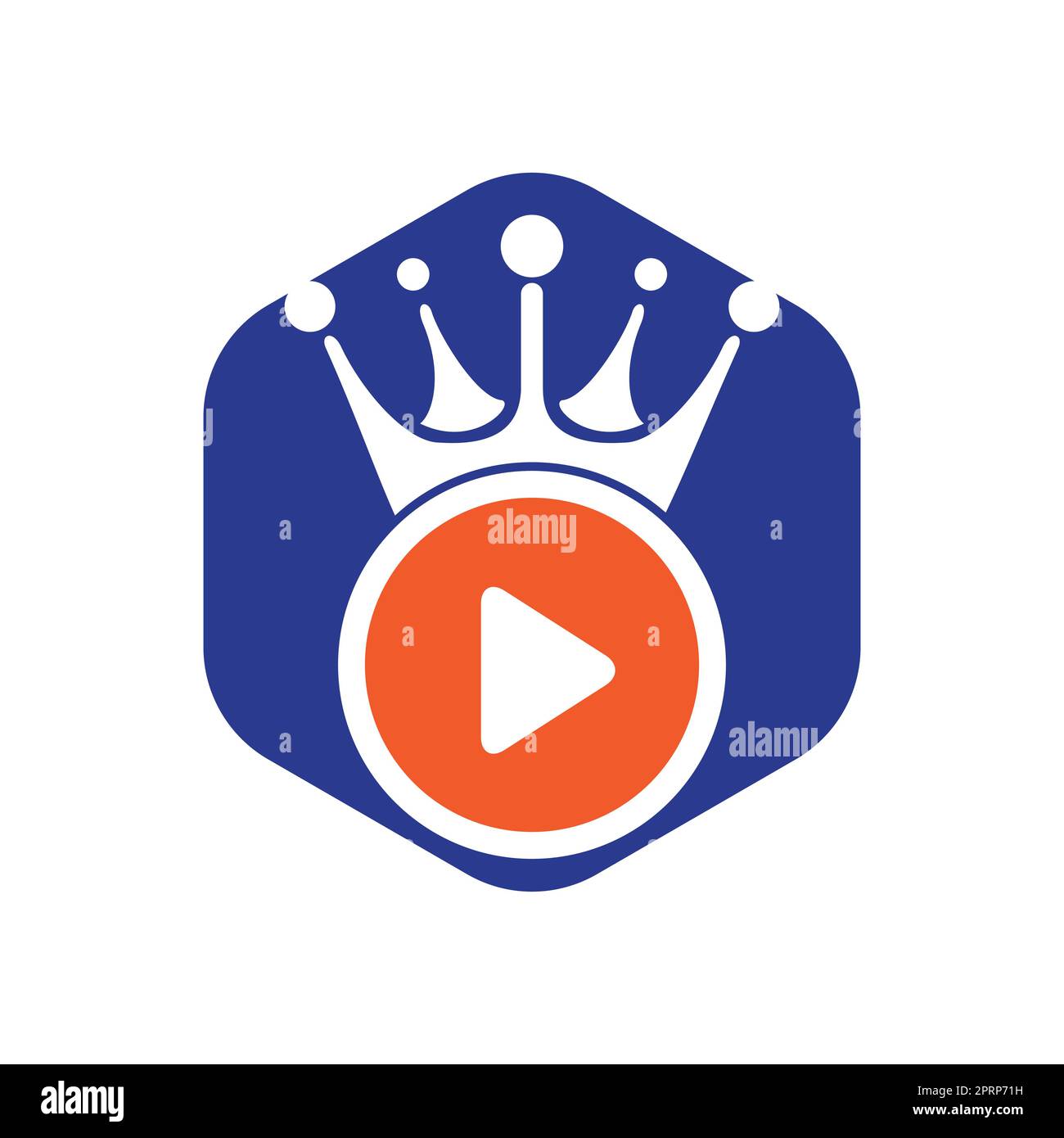 King Video vector logo design template. Royal film logo design vector ...