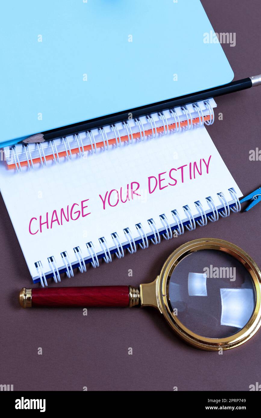 Text caption presenting Change Your Destiny, Business idea Formal ... Text caption presenting Change Your Destiny, Business idea Formal ...